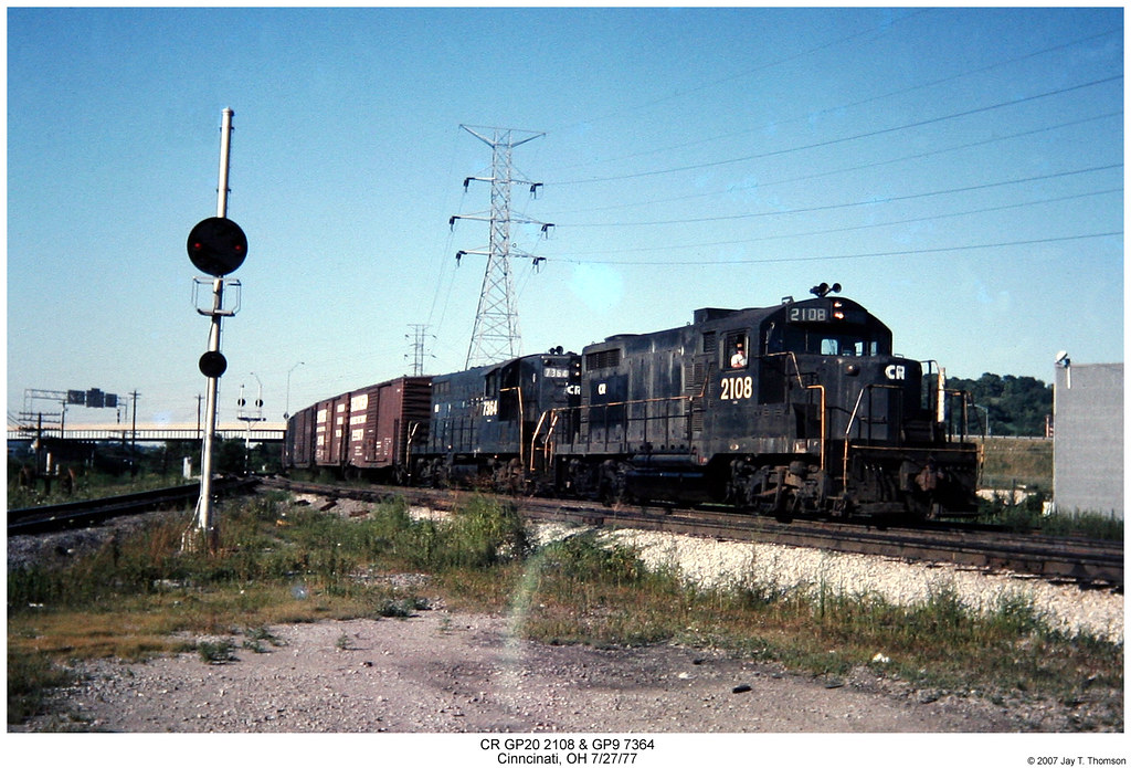 Conrail GP20 2108 & GP9 7364 | Reproduced 35mm Slide Photo s… | Flickr